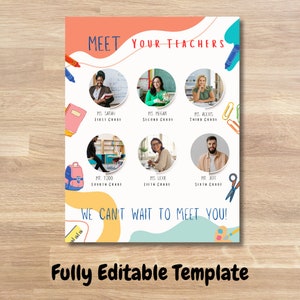 Meet the Teachers, Meet the Teachers Template, Meet the Teachers ...