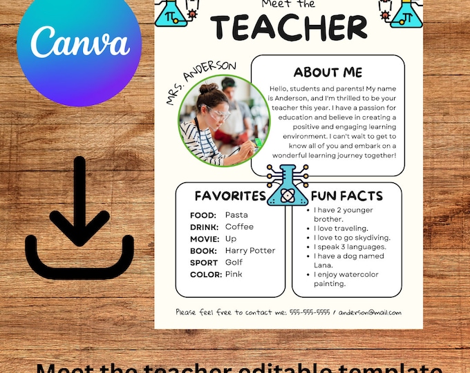 Meet the Teacher Google Slide, Virtual Meet the Teacher Template ...