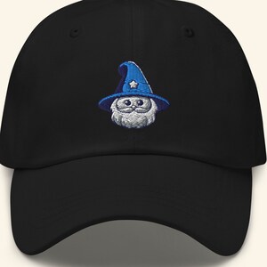 Wizard Embroidered Dad Hat, Aesthetic Dad Cap, Funny Cartoon Baseball ...