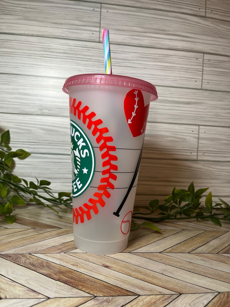 Baseball Starbucks Reusable Cup - Etsy