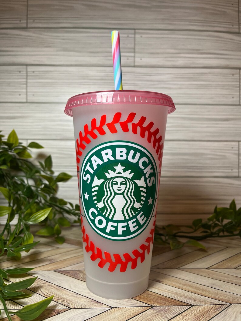 Baseball Starbucks Reusable Cup - Etsy