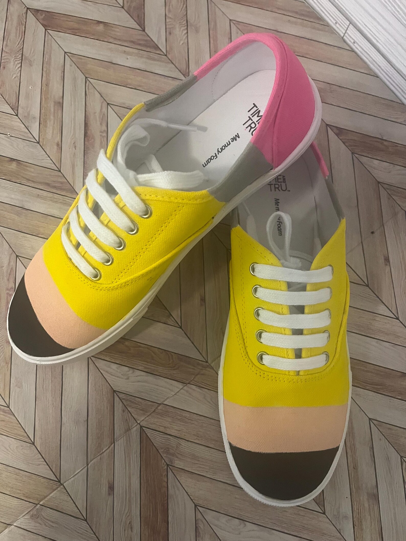 Hand Painted Pencil Canvas Shoes - Etsy