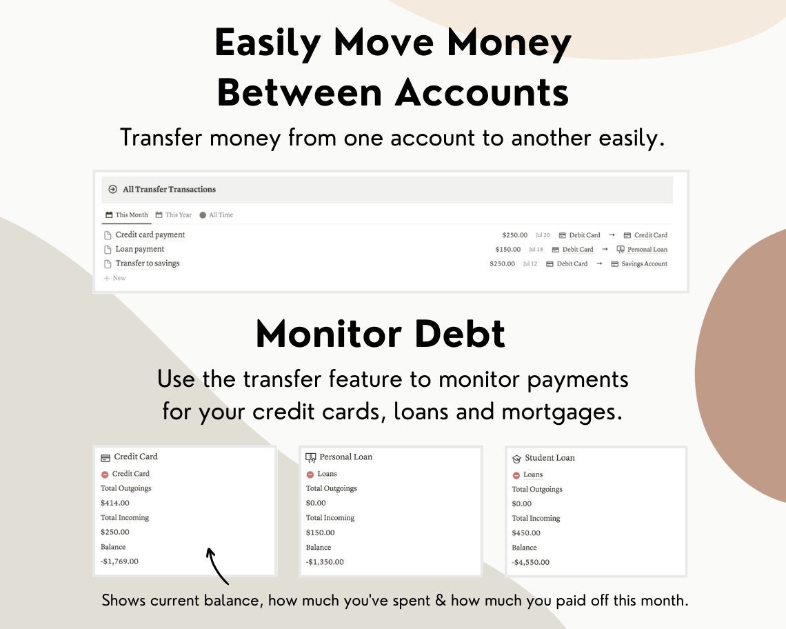 Notion Finance Tracker Budget Tracker Income and Expense Tracker Notion ...