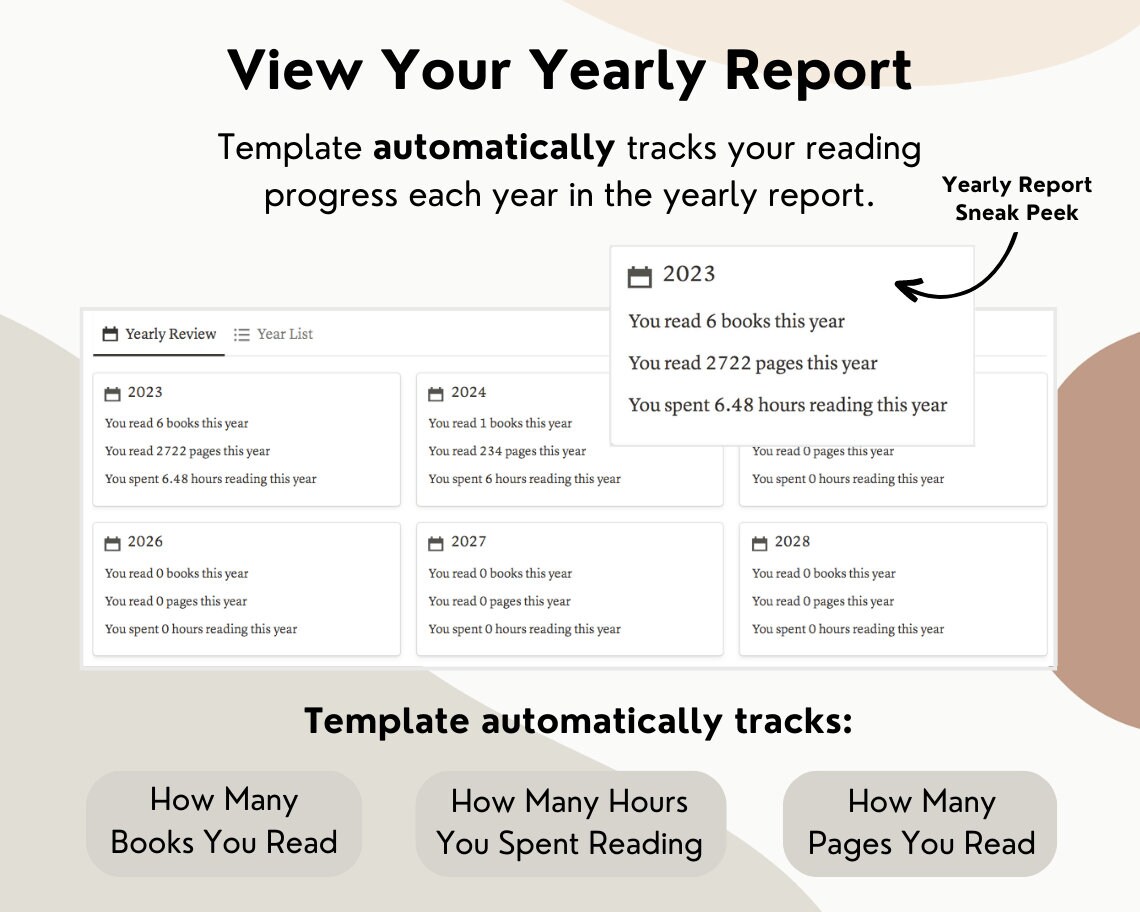 Notion Reading Tracker Template, Notion Reading Journal, Book Tracker ...