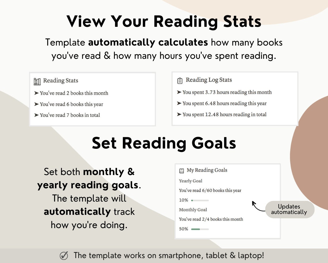 Notion Reading Tracker Template, Notion Reading Journal, Book Tracker ...