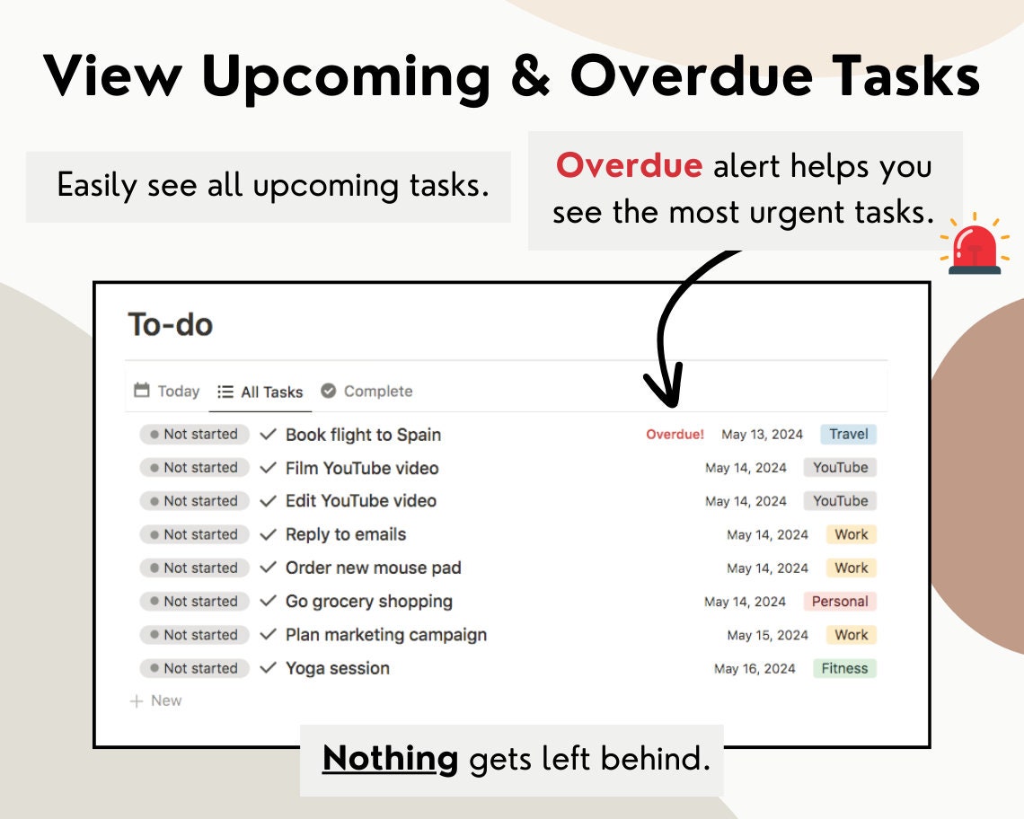 Notion Task Manager With Time Tracking Notion Task Tracker Notion To 7483