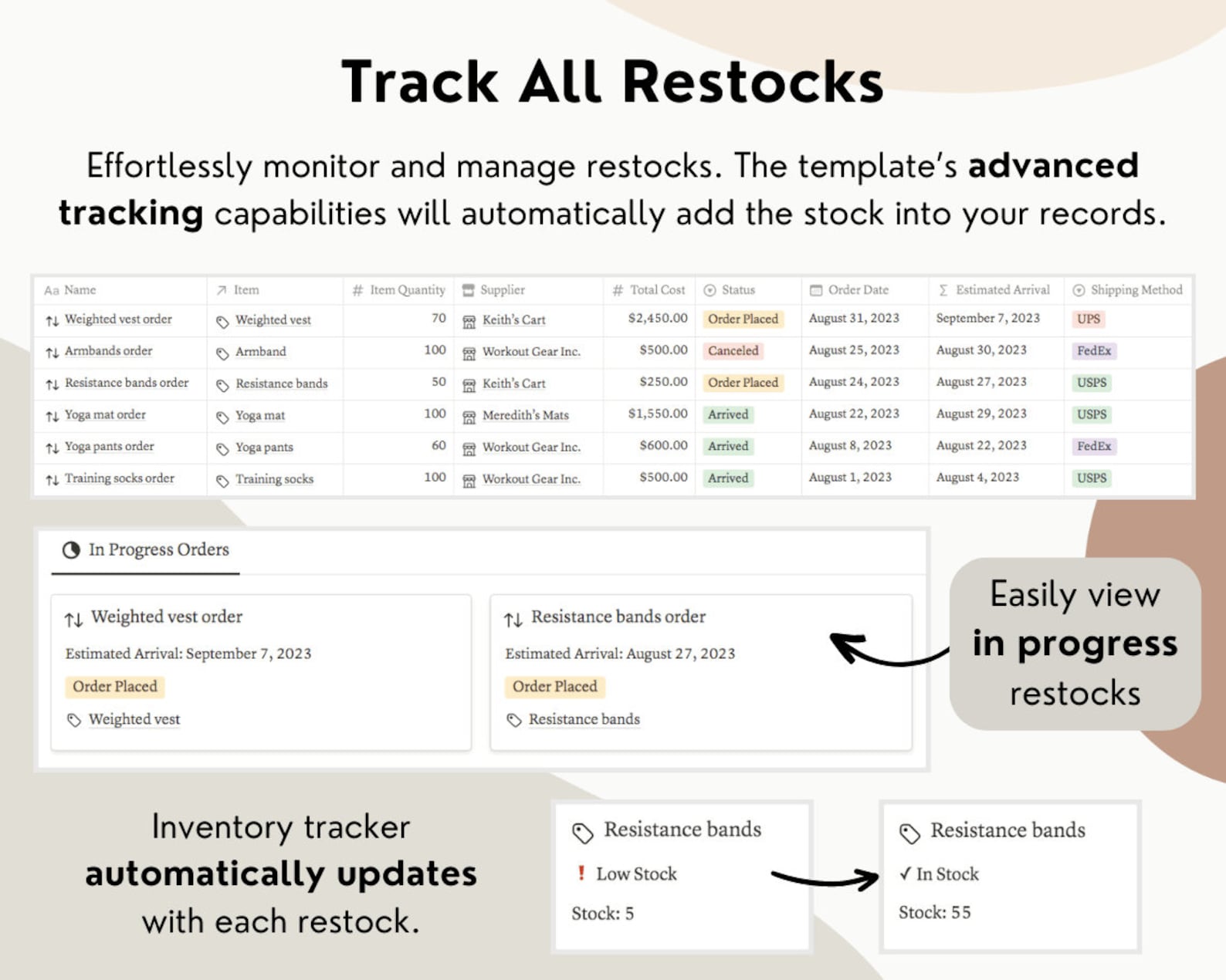 Notion Inventory Management Template, Notion Inventory Tracker ...