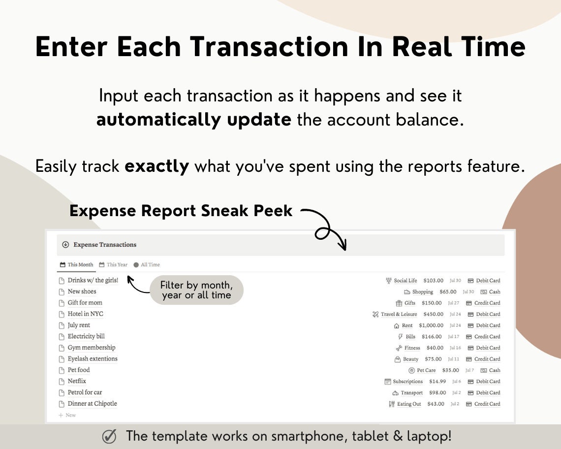 Notion Finance Tracker Budget Tracker Income and Expense Tracker Notion ...