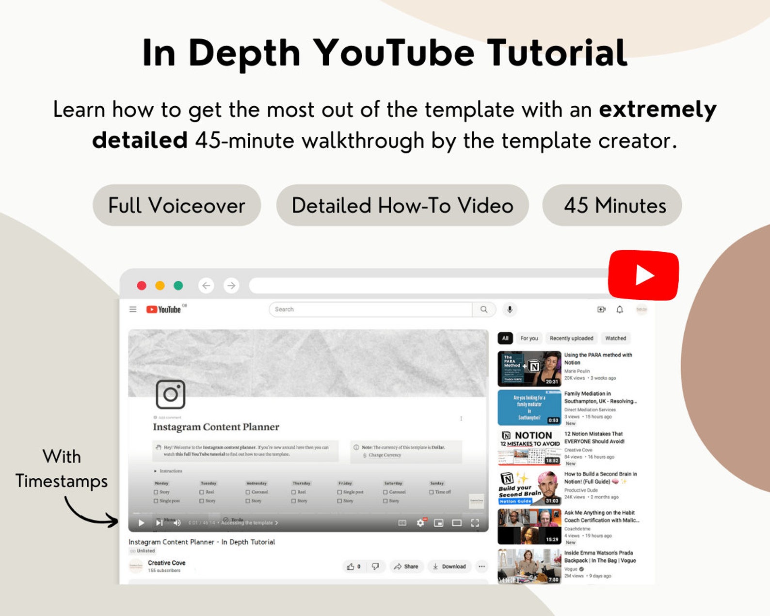 Notion Template Instagram Content Planner, Notion Social Media Planner ...