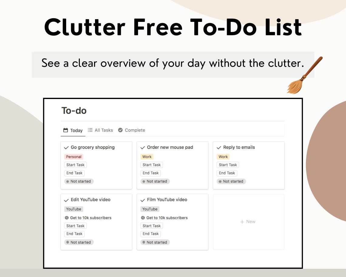 Notion Task Manager With Time Tracking, Notion Task Tracker, Notion to ...