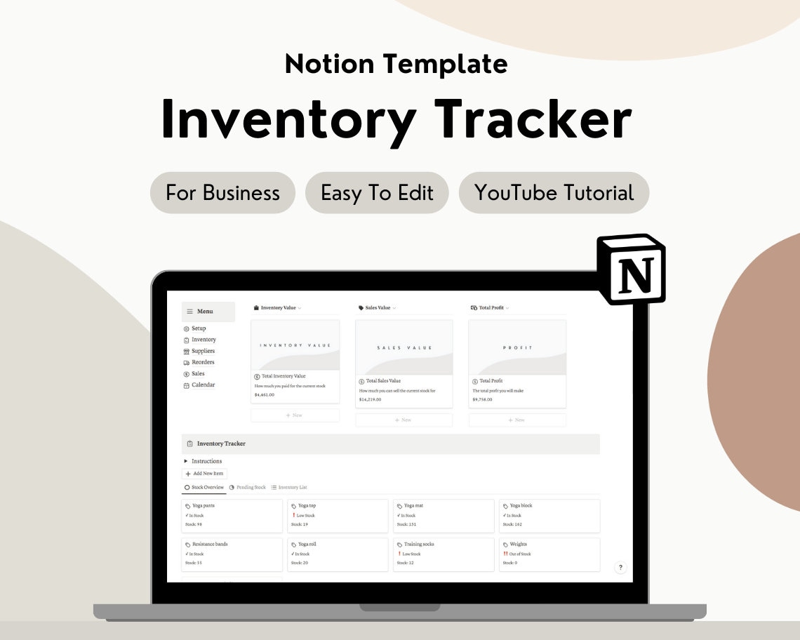 Notion Inventory Management Template, Notion Inventory Tracker ...