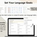 Notion Language Learning Template, Notion Language Template, Language ...