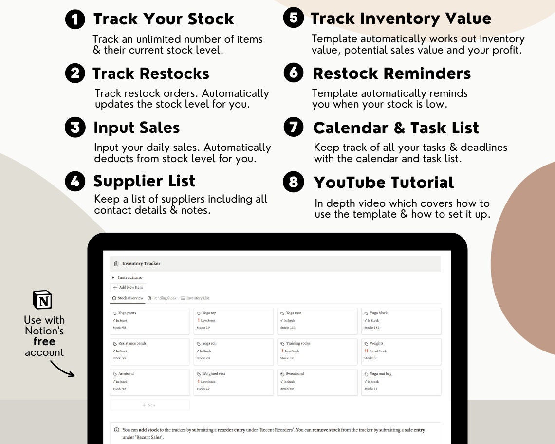 Notion Inventory Management Template, Notion Inventory Tracker ...