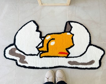 Cute Paw Tufted Rug, Cute Hand Tufted Rug, Custom Paw Rug, 100% Acrylic ...