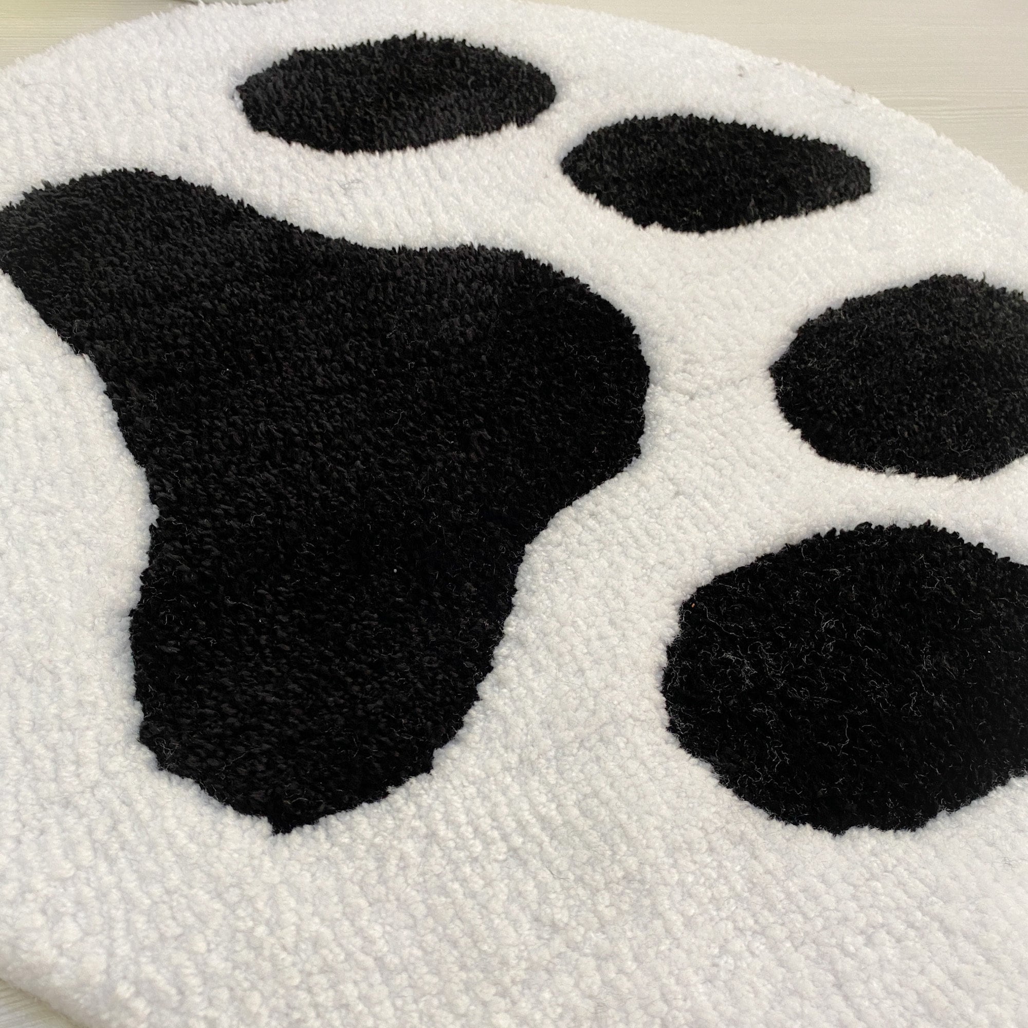 Cute Paw Tufted Rug, Cute Hand Tufted Rug, Custom Paw Rug, 100% Acrylic ...
