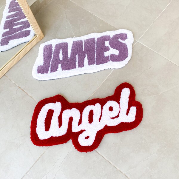 Custom Name Handmade Rug - Etsy