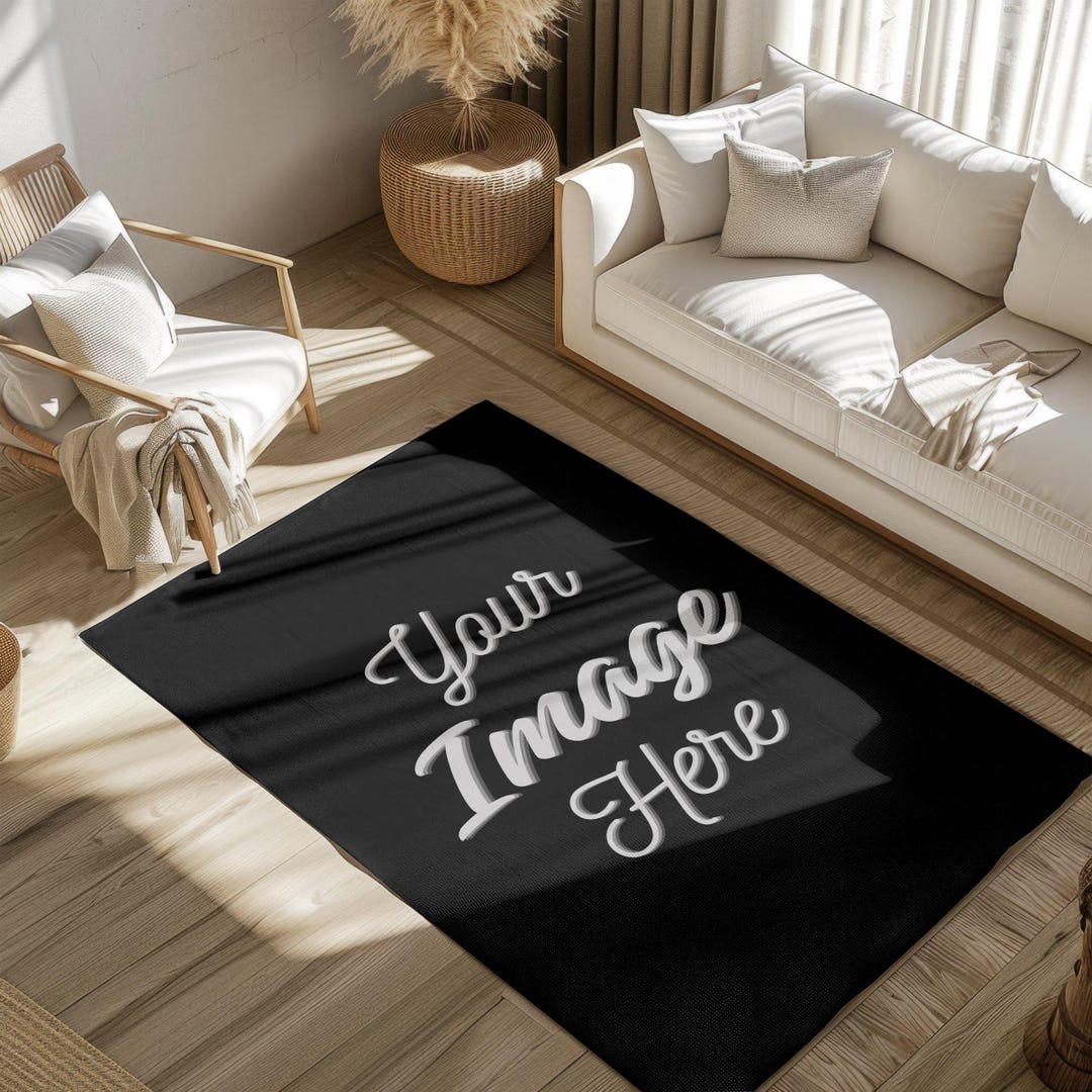 Personalized Photo Rug Custom Logo Rugs Unique Gift Modern Home Decor ...