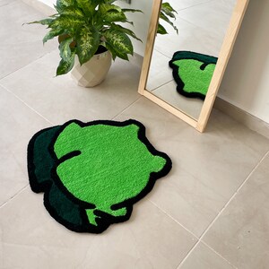 Cute Frog Tufted Rug, Cute Hand Tufted Rug, Aesthetic Hand Tuft Rug ...