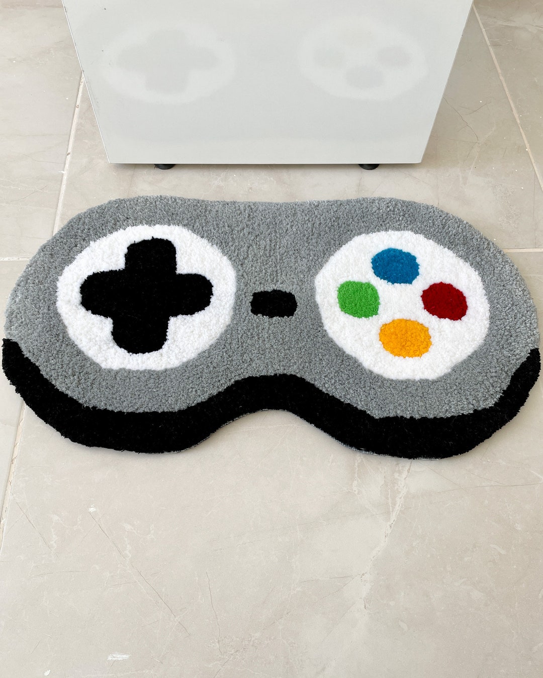 Retro Controller Rug, Hand Tufted Rug, Custom Gamer Rug, Gamepad Rug ...