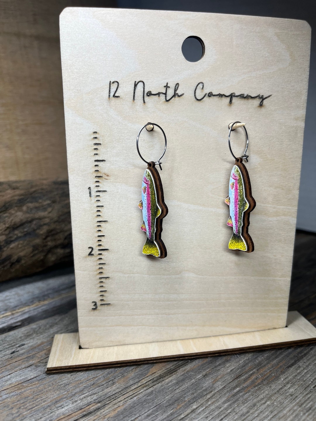 Rainbow Trout Fish Dangle Earrings/fishing Enthusiasts/gifts for ...