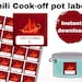 Chili Cook off Pot Numbers | Pot Labels for Cook-off | Backyard Party ...