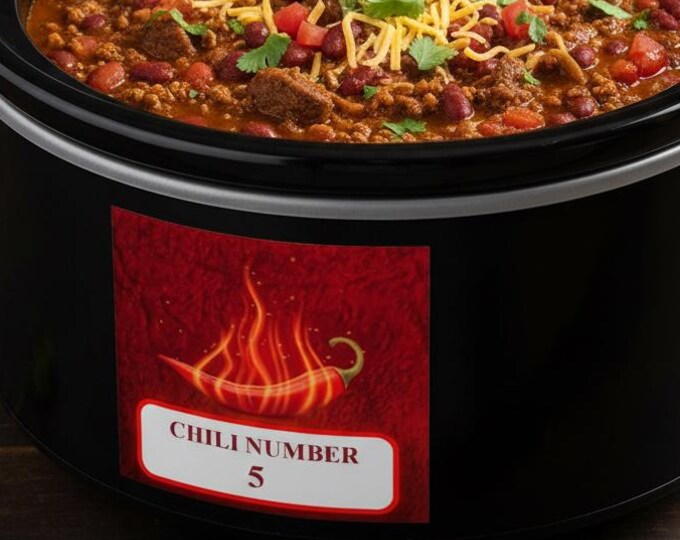 Chili Cook-off Pot Number Labels | Printable Competition Kit (digital ...