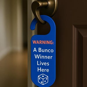 Bunco Prizes - Host Gifts - Bunco Party Door Sign – Prizes for Winner ...