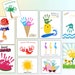 Summer Handprint Art Footprint Art Craft Kids Handprint Bundle ...