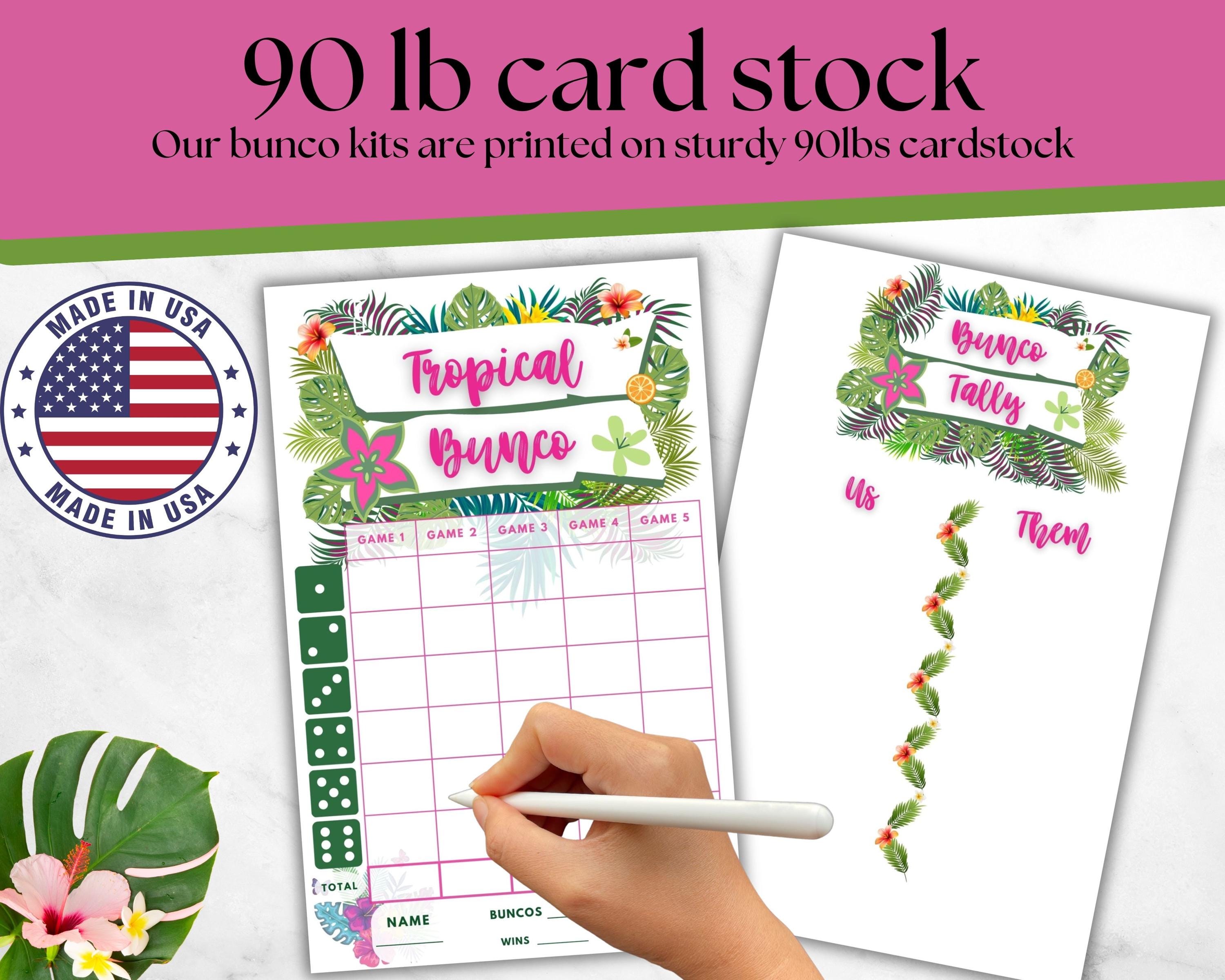 Tropical Hawaiian Luau Bunco Bundle Bunco Score Card Girls Night ...