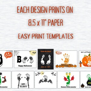 Halloween Handprint & Footprint Craft | Kids Printable Activity ...