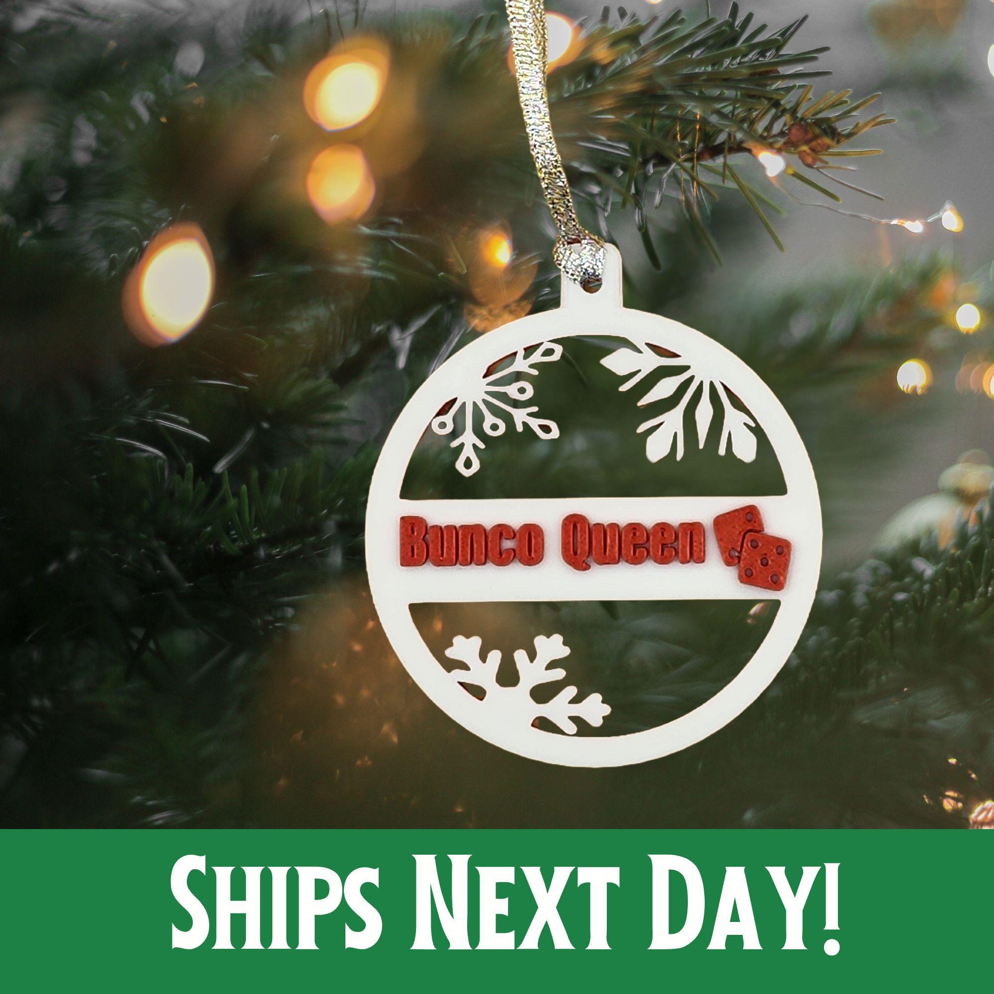 Bunco Christmas Ornament | Holiday Bunco Gift | Winners Prize for Bunco ...