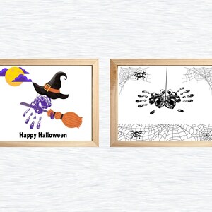 Halloween Handprint & Footprint Craft | Kids Printable Activity ...