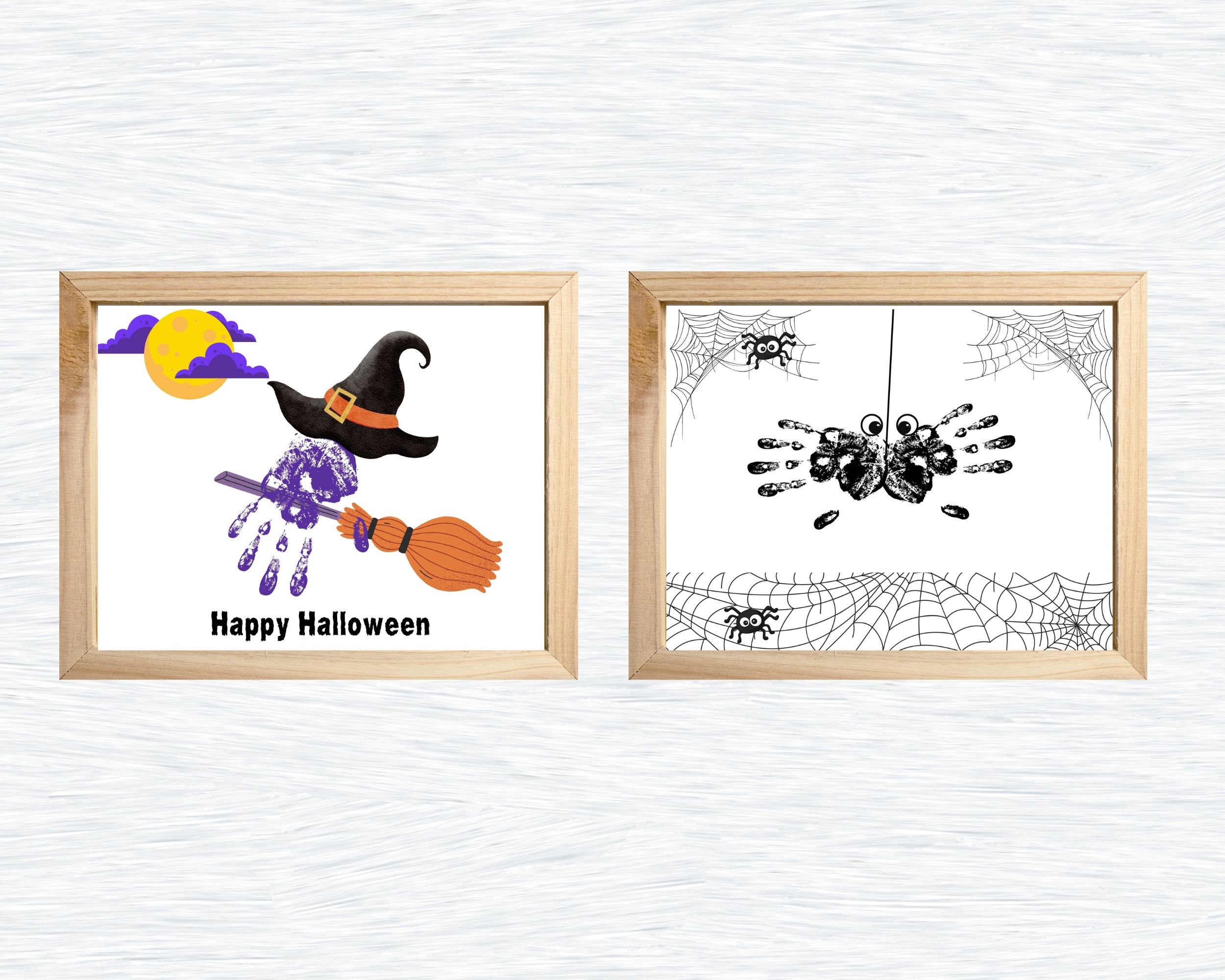 Halloween Handprint & Footprint Craft | Kids Printable Activity ...