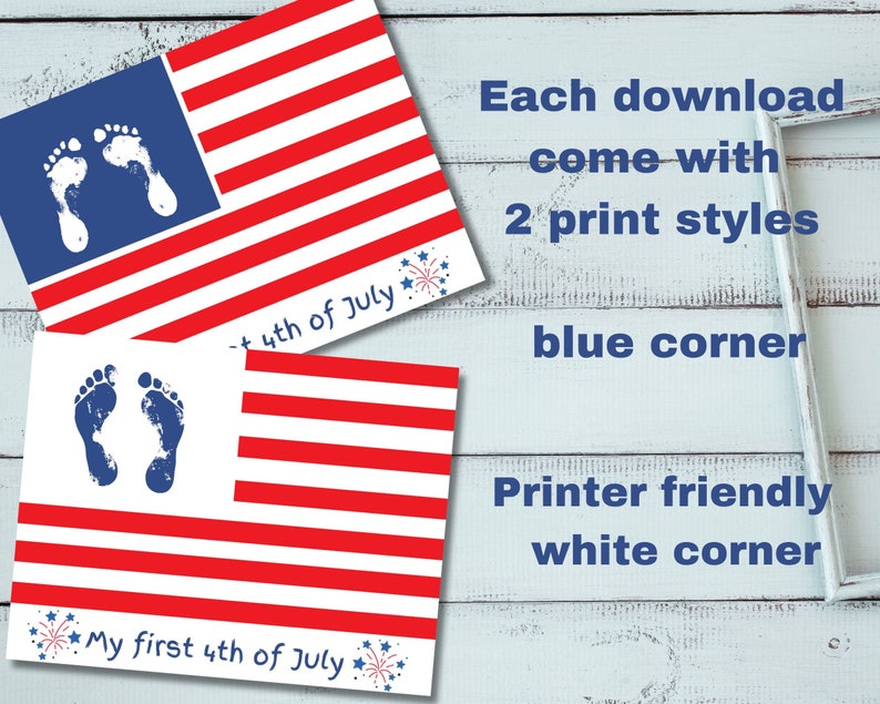Baby's First 4th of July | Footprint Art | Handprint Art Craft ...