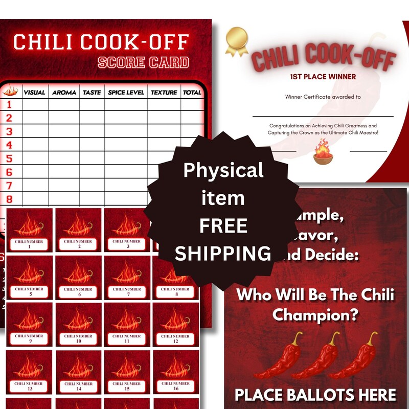 Chili Cook Off - Etsy