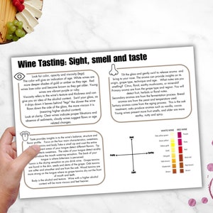Wine Tasting Printable Guide | INSTANT DOWNLOAD | Wine Tasting Guide ...