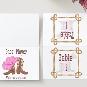 Cowgirl Bunco Score Sheet | Printable | Rodeo Bunco | Country Western ...
