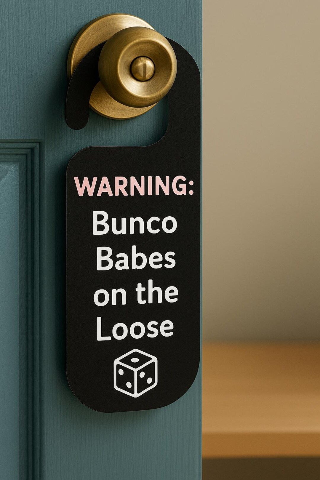 Welcome Bunco Door Sign, Door Hanger for Winner, Loser, Bunco Gift ...