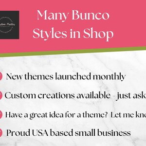 Summer Bunco | June July Bunco | Bunco Score Card | Bunco Tally Sheets ...