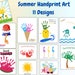 Summer Handprint Art | Footprint Art Craft | Kids Handprint Bundle ...