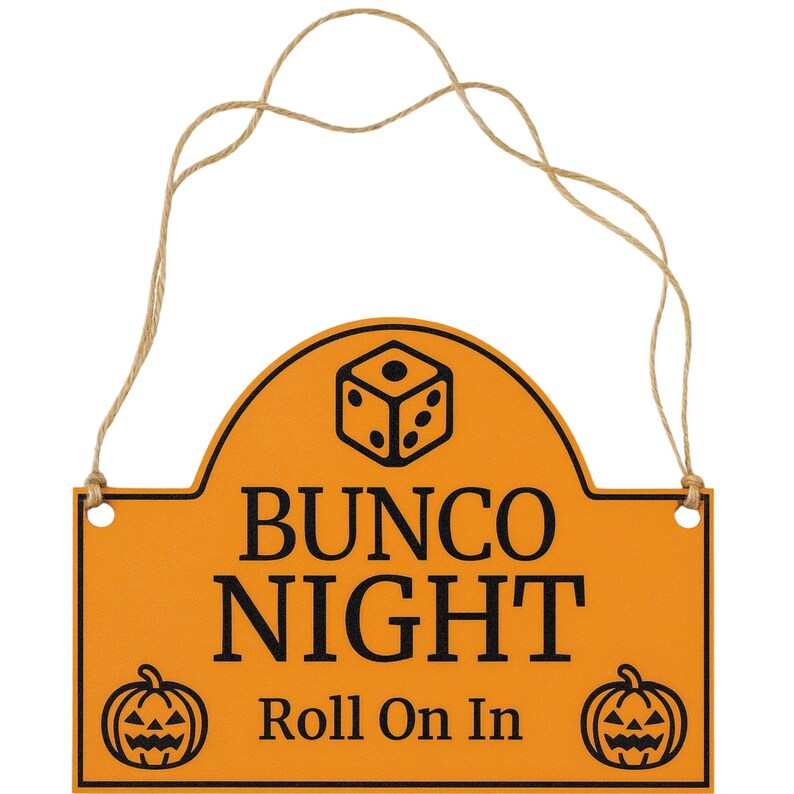 Halloween Bunco Door Sign – Party Decoration, Host Gift, or Winner ...
