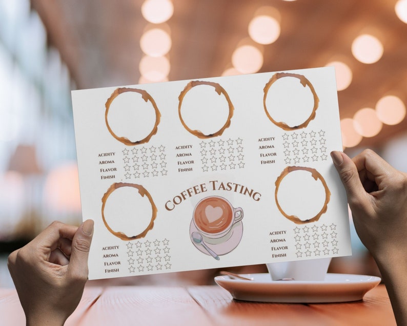 Coffee Tasting | Coffee Tasting Placemat | Coffee Lover | Record Coffee ...