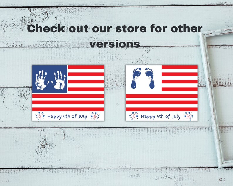 Baby's First 4th of July | Footprint Art | Handprint Art Craft ...