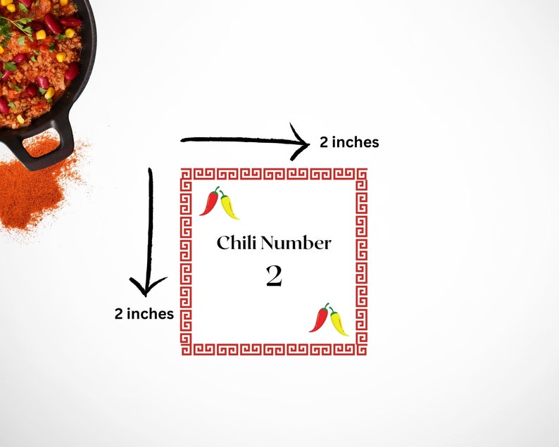Chili Cook off | Pot Labels | Chili Pot Numbers | INSTANT DOWNLOAD ...