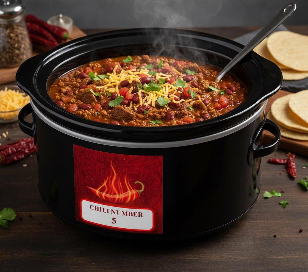 Chili Cook-off Pot Number Labels | Printable Competition Kit (digital ...