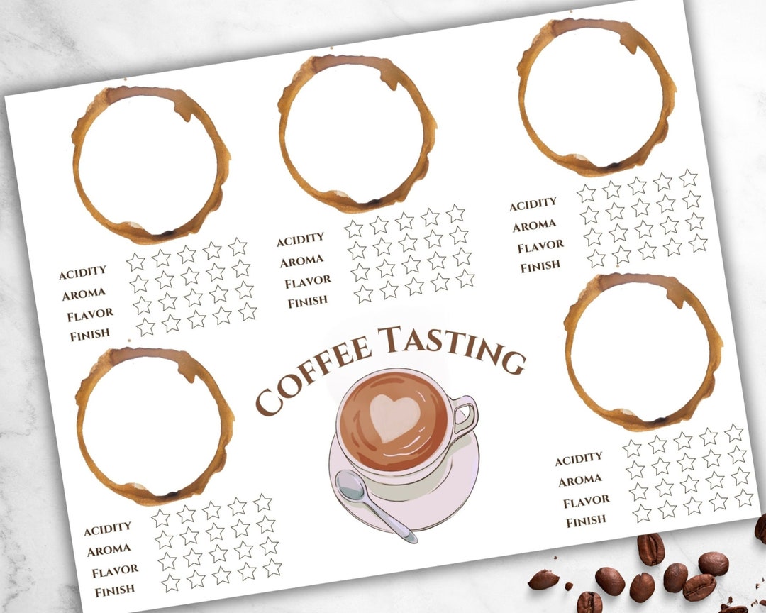 Coffee Tasting | Coffee Tasting Placemat | Coffee Lover | Record Coffee ...