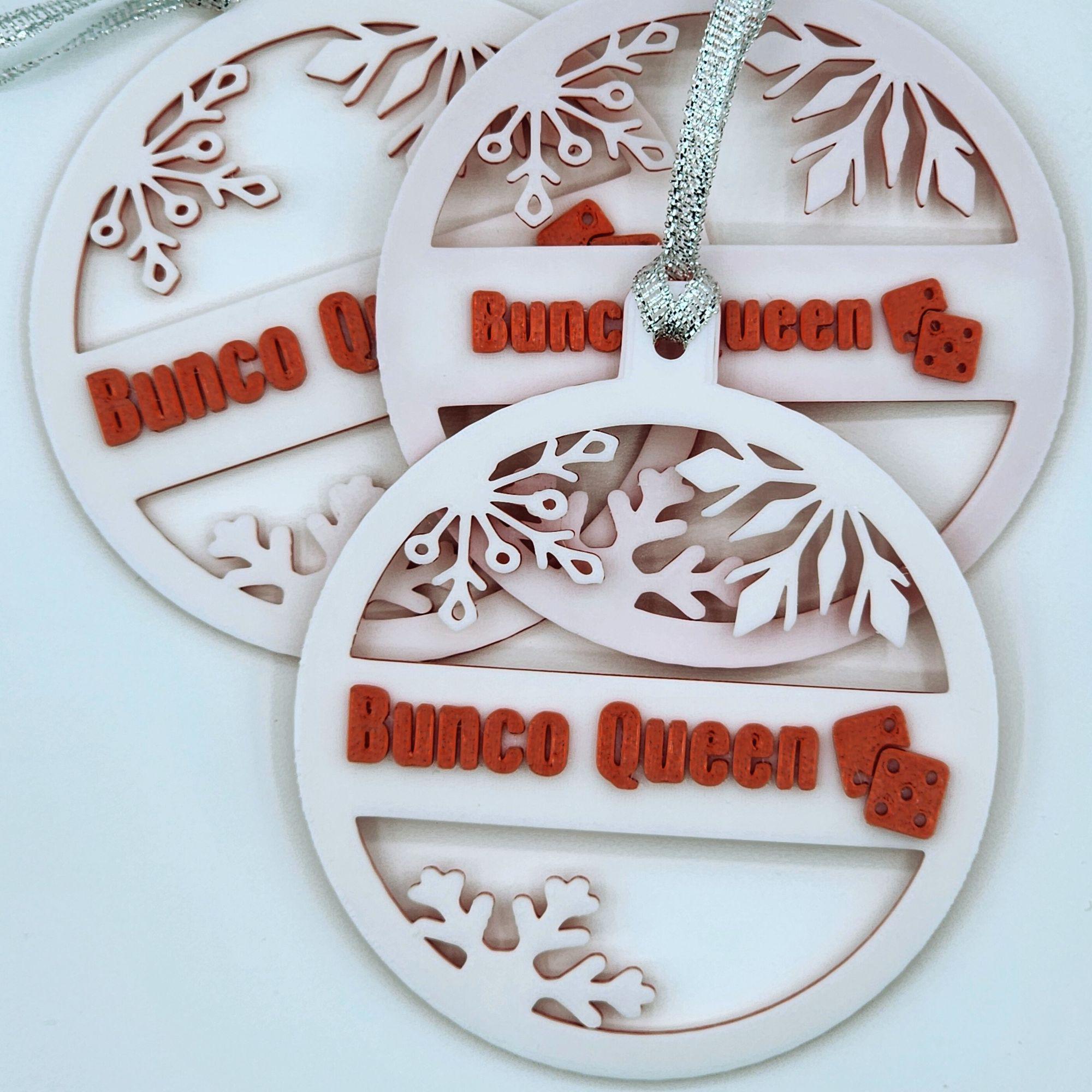 Bunco Christmas Ornament | Holiday Bunco Gift | Winners Prize for Bunco ...