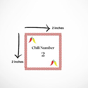 Chili Cook off Pot Numbers Printable – 1–20 Chili Contest Labels ...