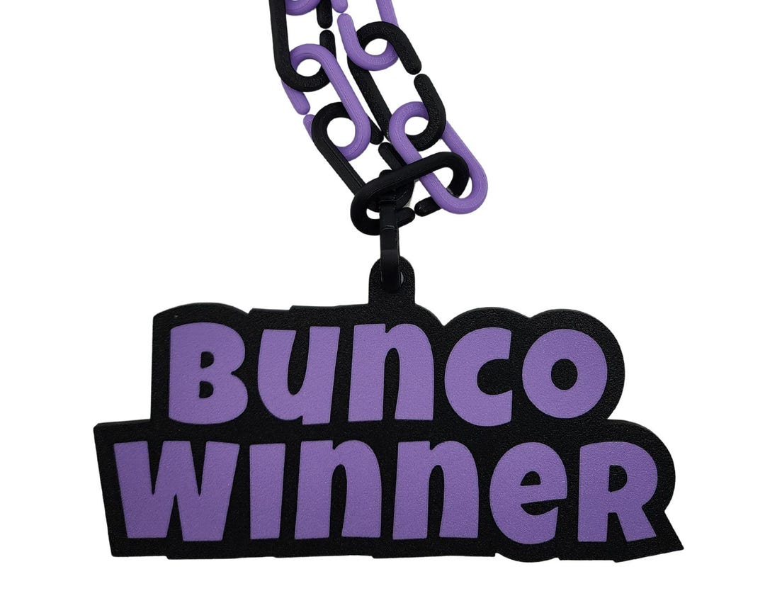 Bunco Winner Necklace – Game Night Prize, Fun Party Favor, Gag Gift ...