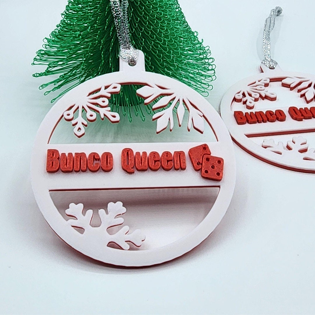 Bunco Christmas Ornament | Holiday Bunco Gift | Winners Prize for Bunco ...